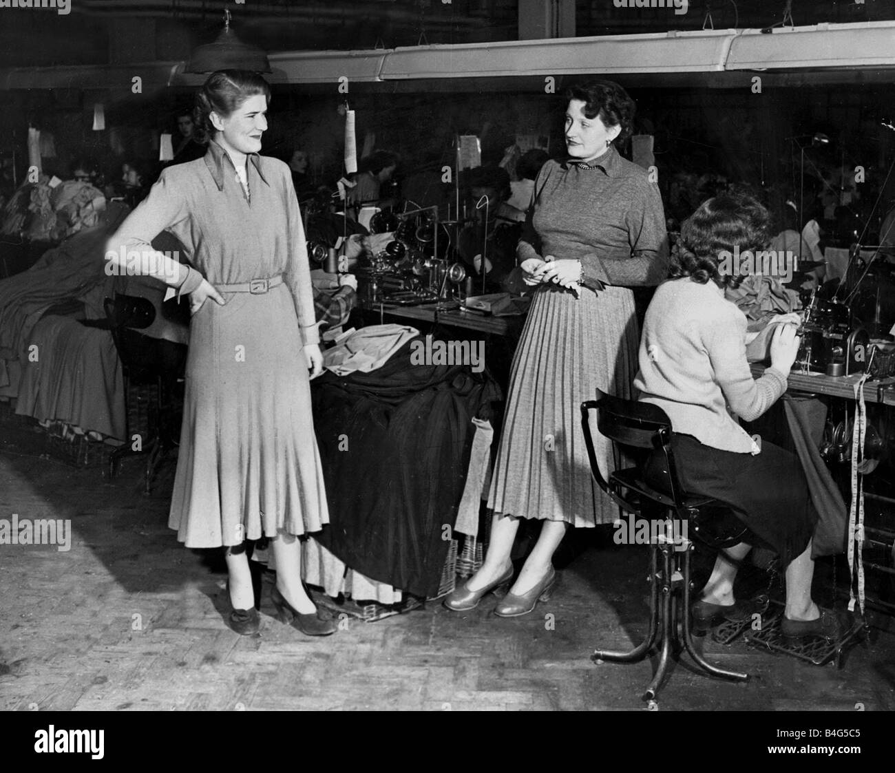 Miss June Slater 20 trainee designer from the Abbey Park Factory owned ...