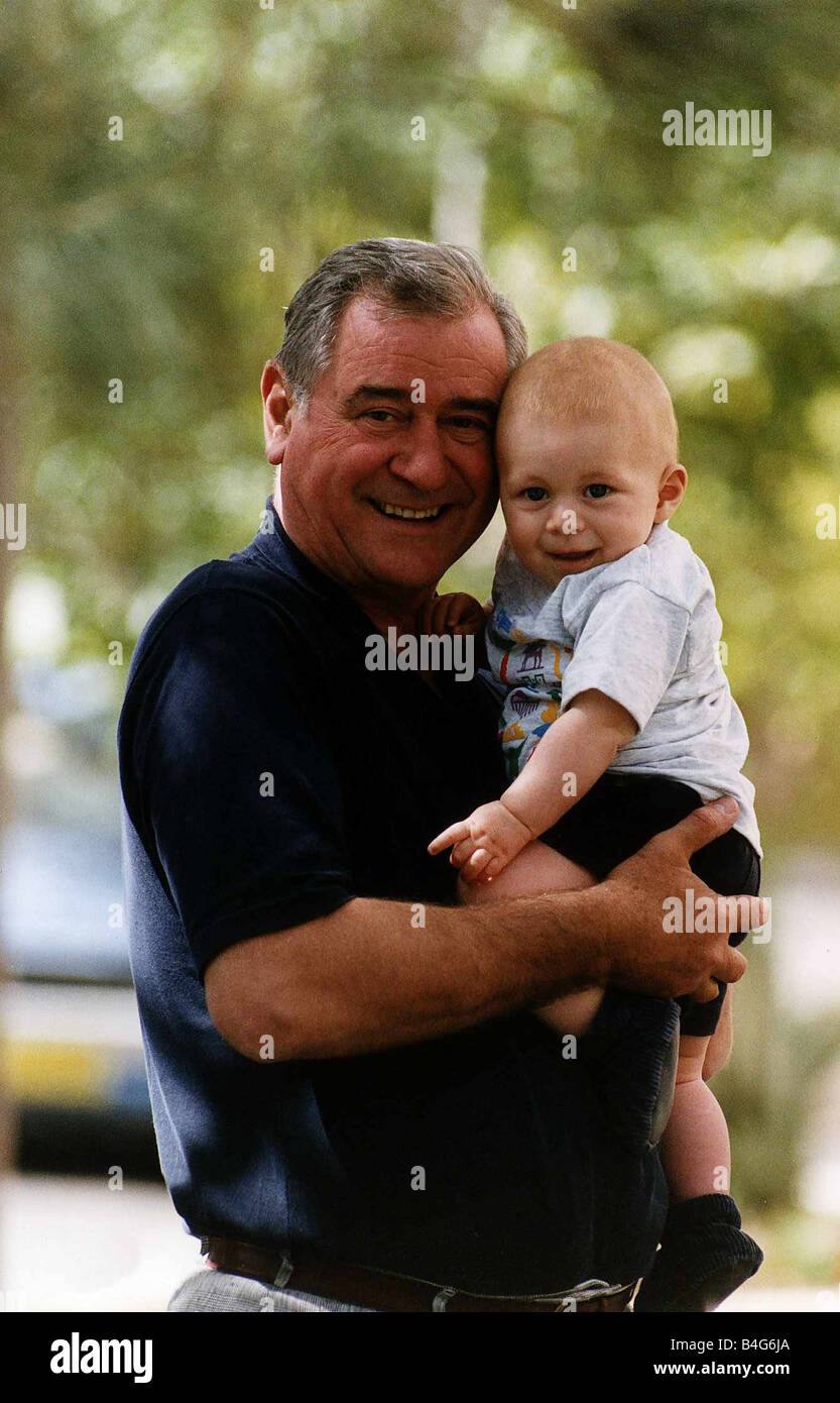 George Baker Actor with his grandson Stock Photo - Alamy