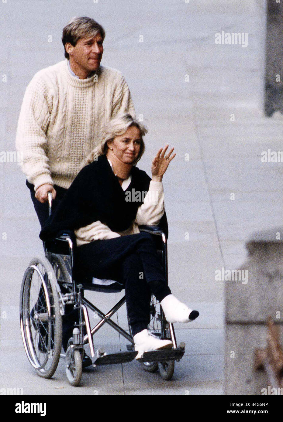 Susan George actress who broke a foot and injured her neck in a fall ...