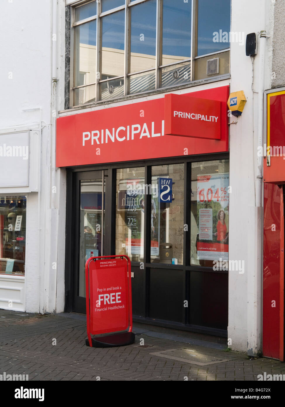 UK Principality Building Society local High Street branch in city Stock ...