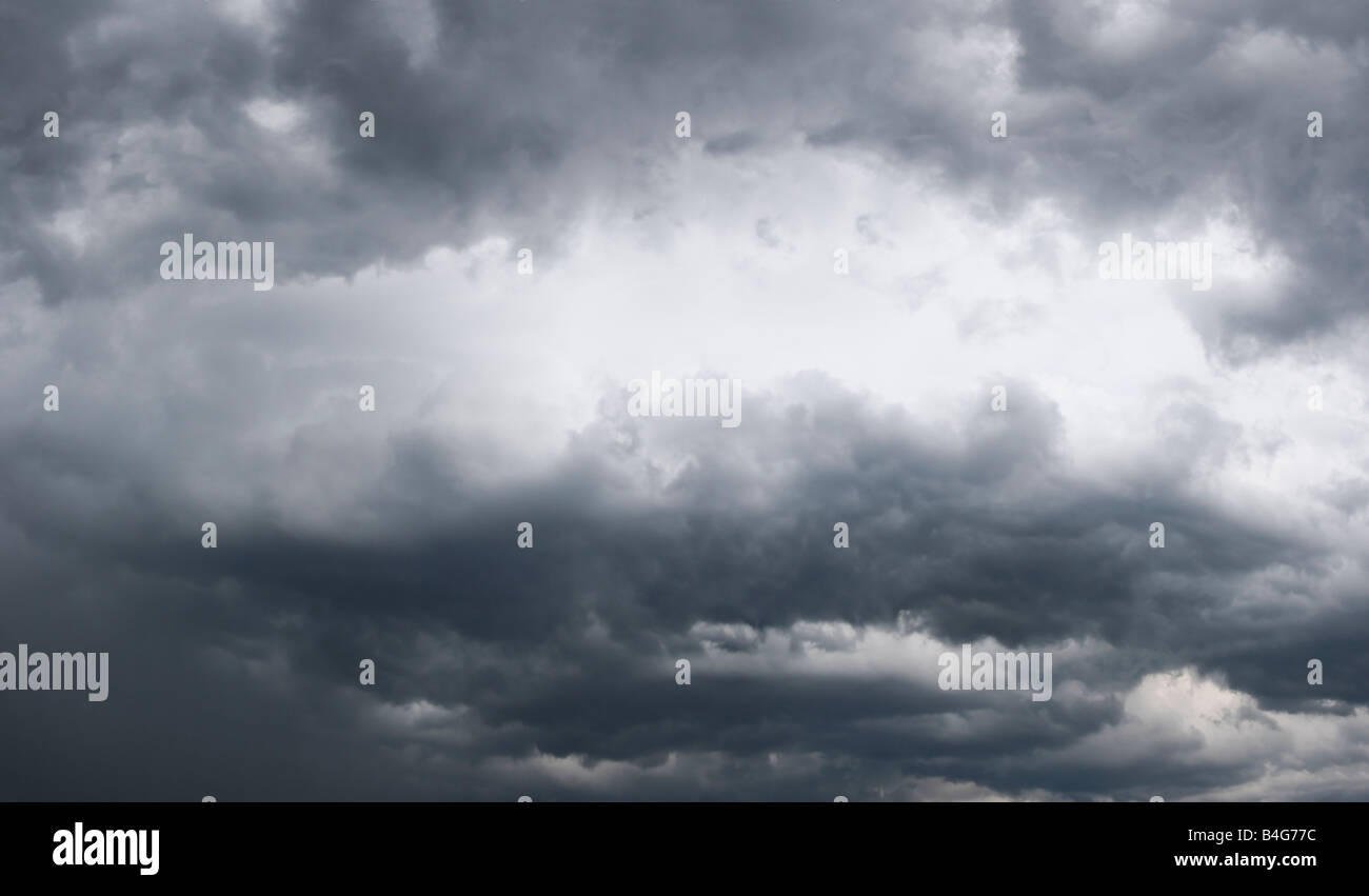 Overcast sky with storm clouds. Four shots composite picture Stock ...