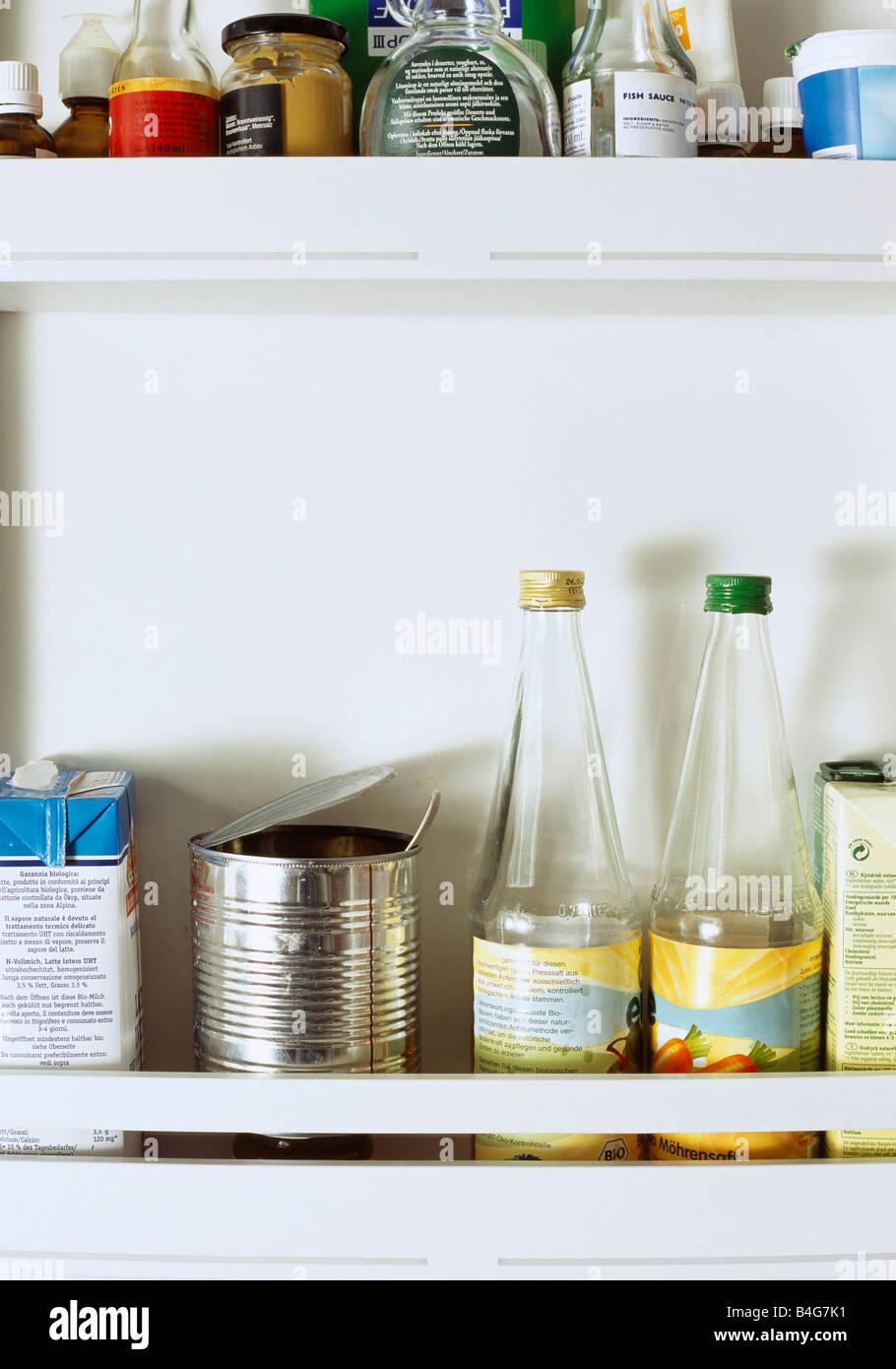Inside refrigerator door full of condiments Stock Photo - Alamy