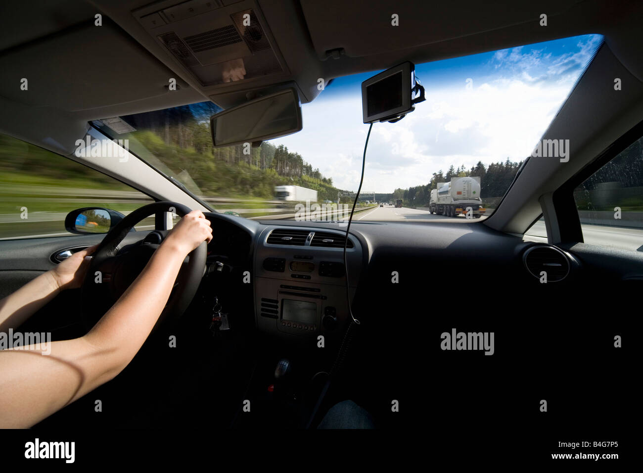 Driving in car speed hi-res stock photography and images - Alamy