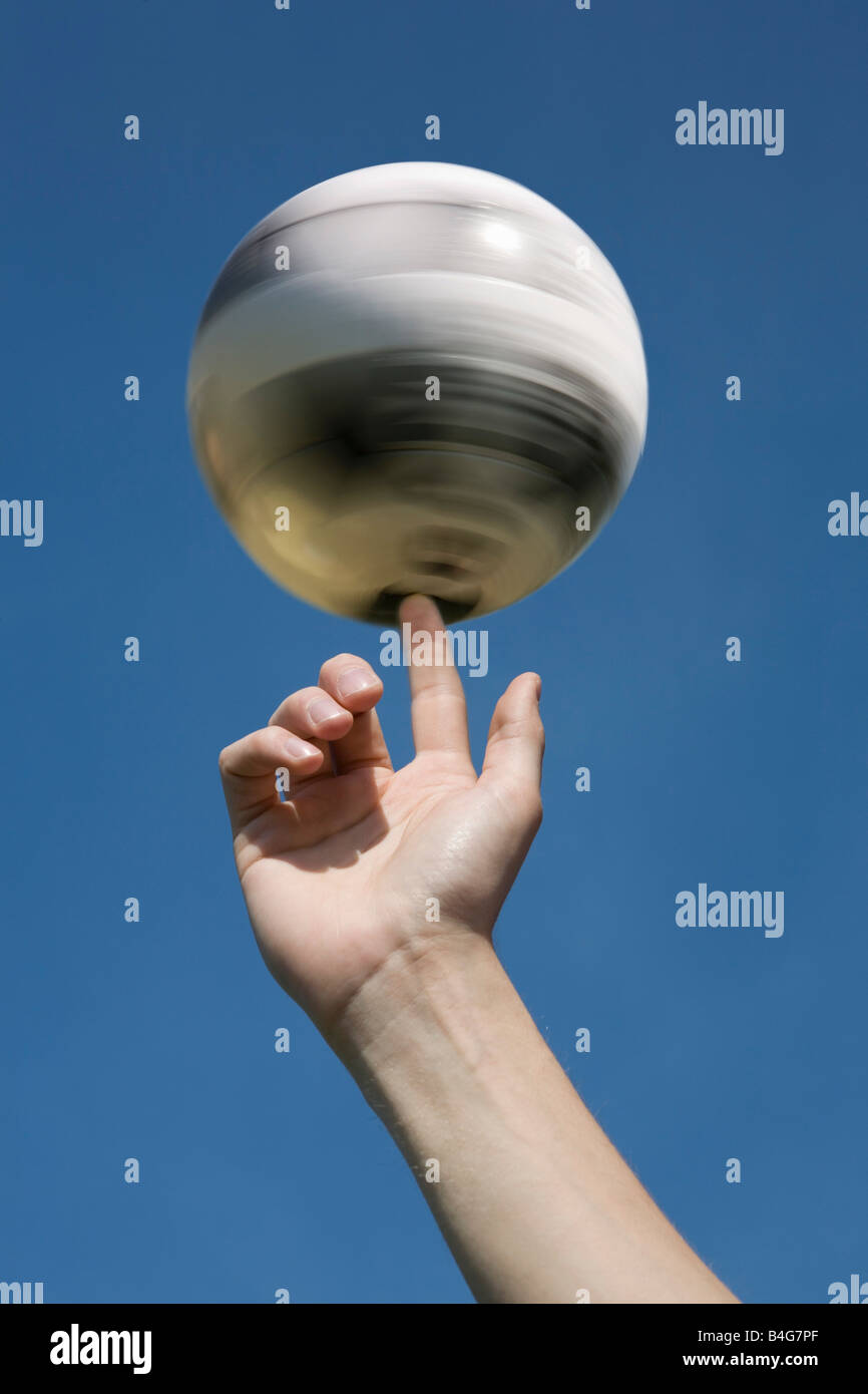 Spin ball on finger hi-res stock photography and images - Alamy