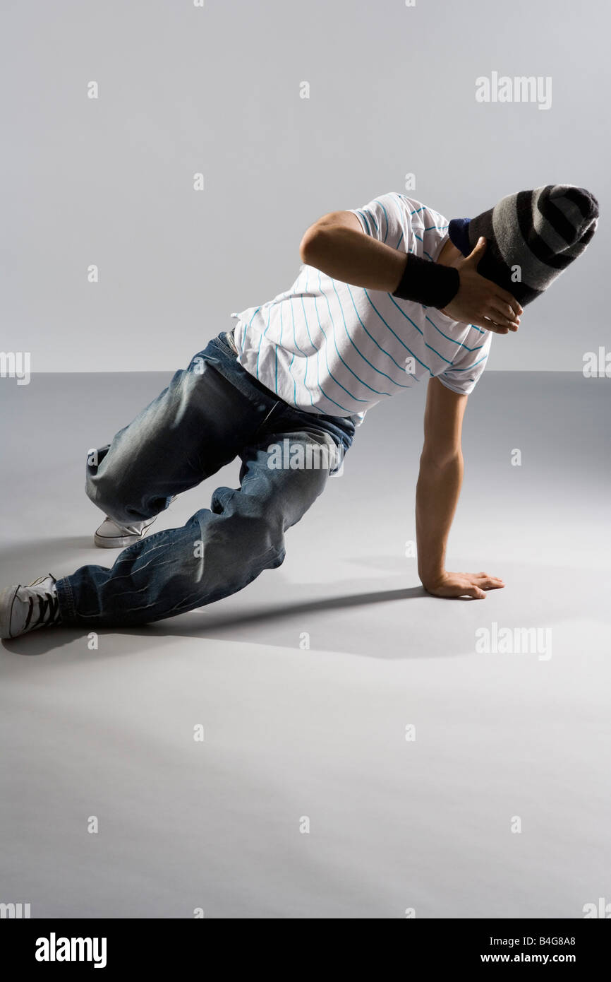 A B-boy trying to do a breakdance move Stock Photo - Alamy