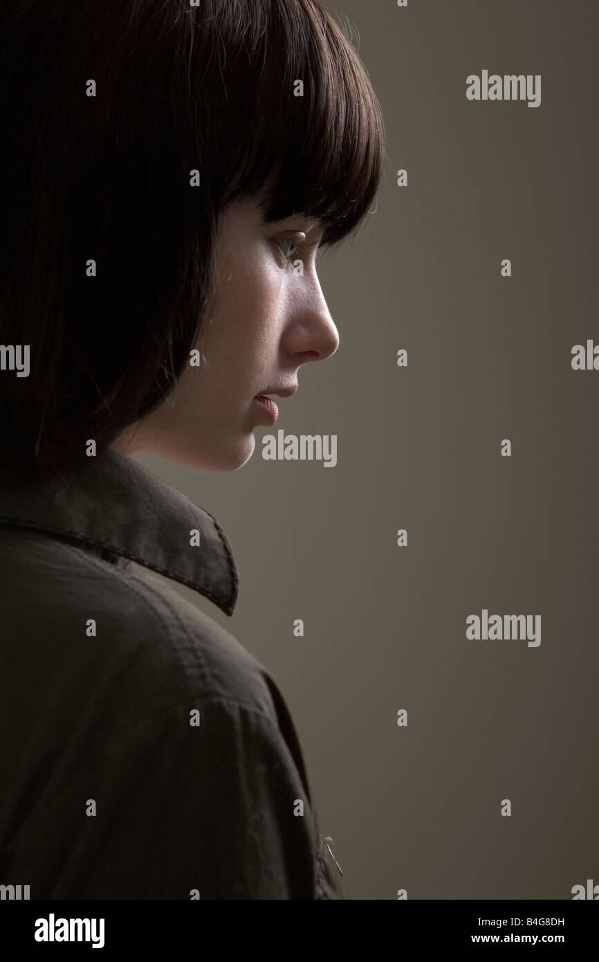 Portrait of a young women gazing Stock Photo - Alamy