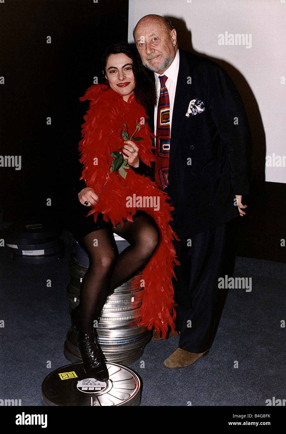 Donald Pleasance actor and Sophie Diaz Stock Photo - Alamy