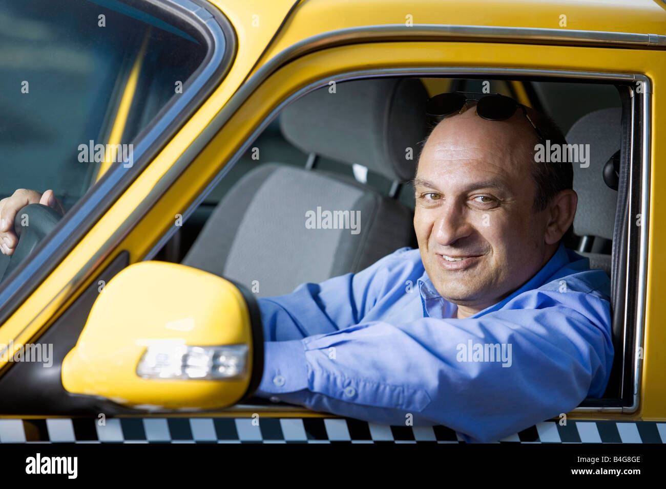 Blue driver cab hi-res stock photography and images - Alamy