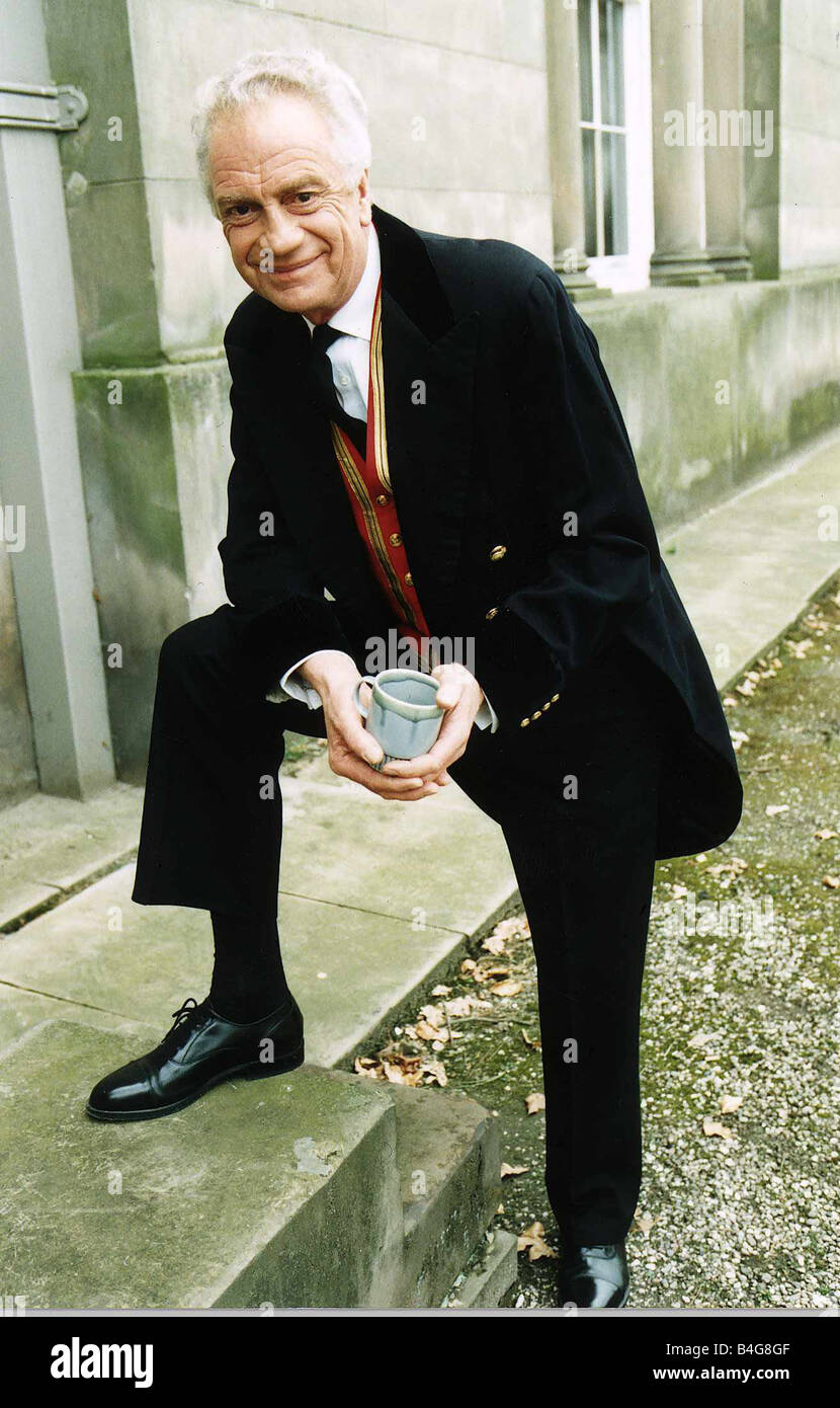 Barry Howard actor on the set of BBC programme House of Windsor Stock ...