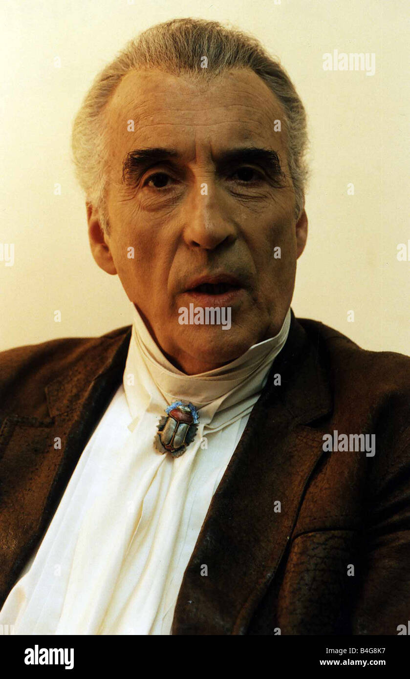 Christopher Lee Actor Stock Photo - Alamy