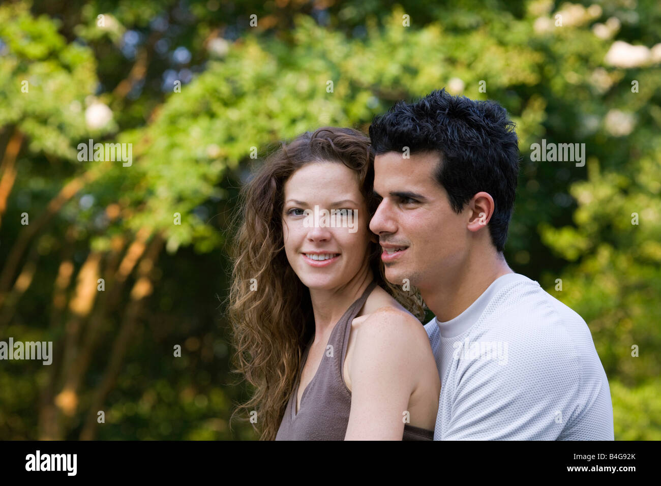 Portrait of a young couple Stock Photo - Alamy