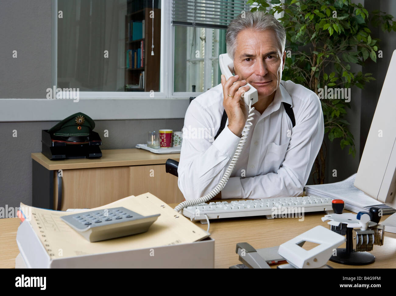 Police office desk hi-res stock photography and images - Alamy