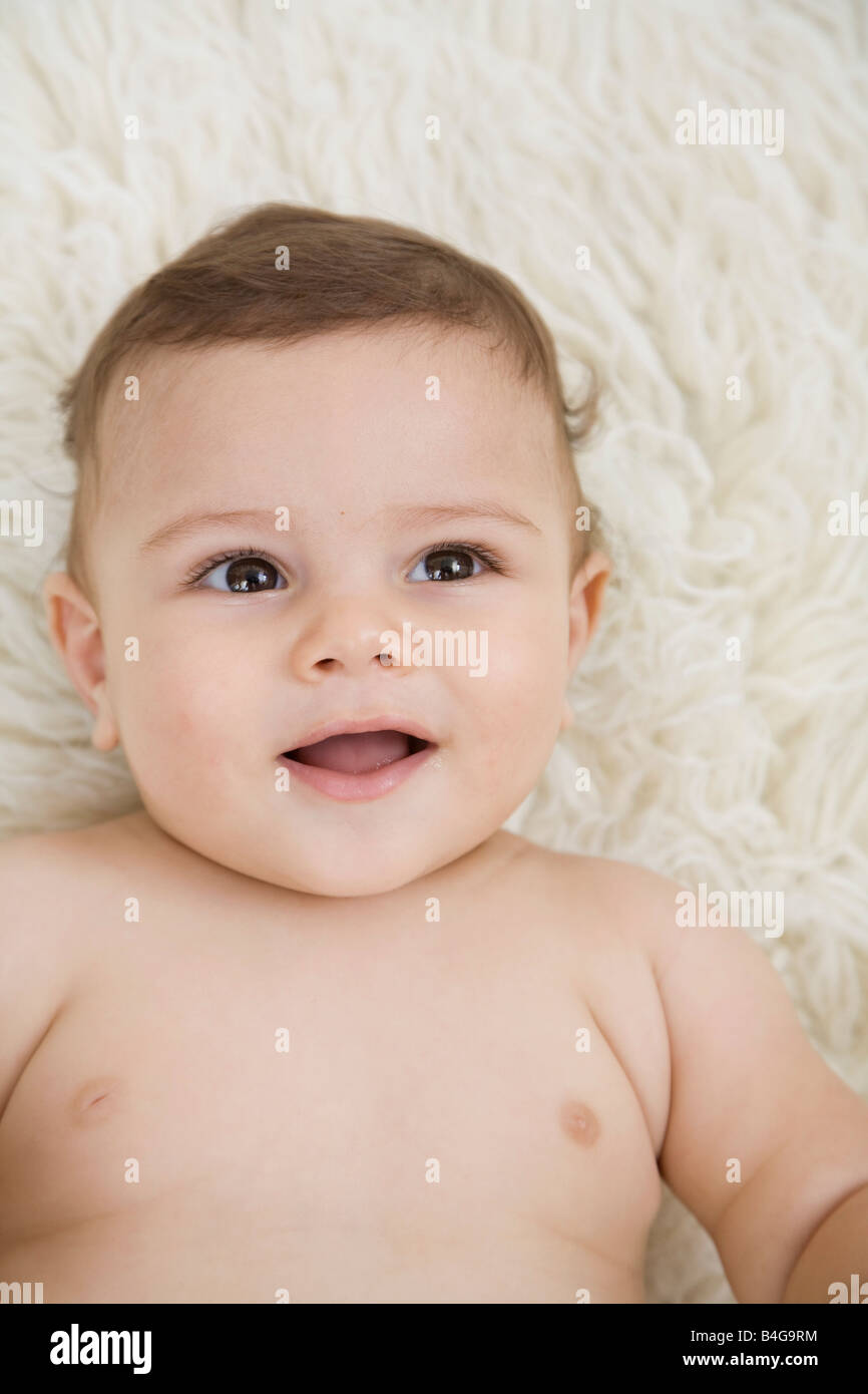 A smiling baby, portrait Stock Photo - Alamy