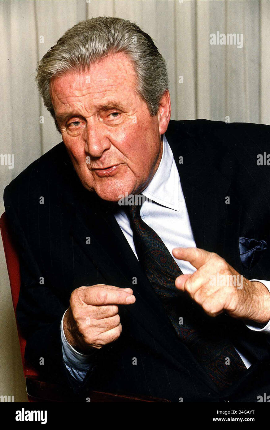 Patrick Macnee actor who starred in the TV Programme The Avengers Stock ...