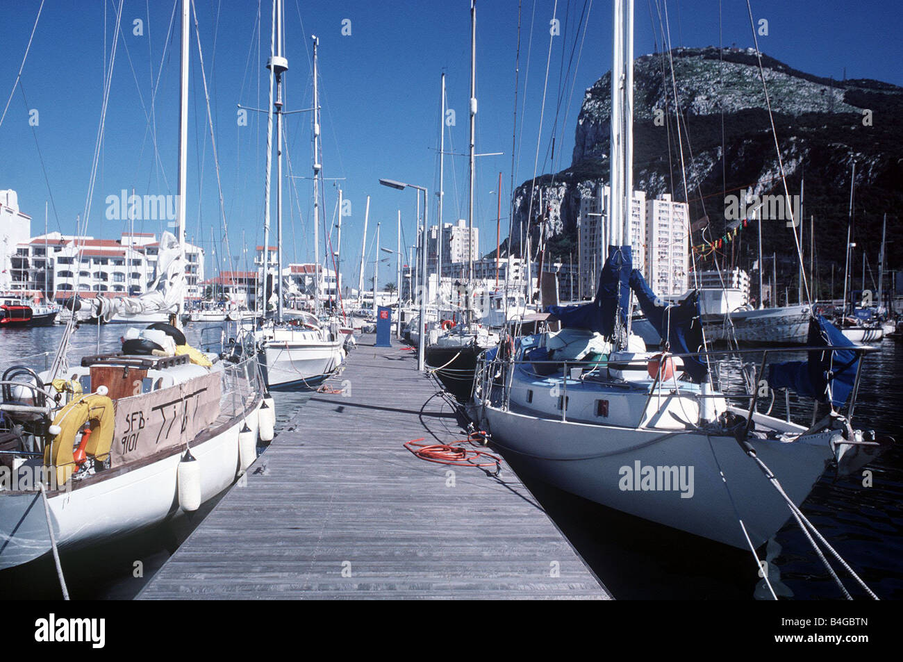 Yacht Harbour Sheppards Marina Gibraltar Stock Photo - Alamy