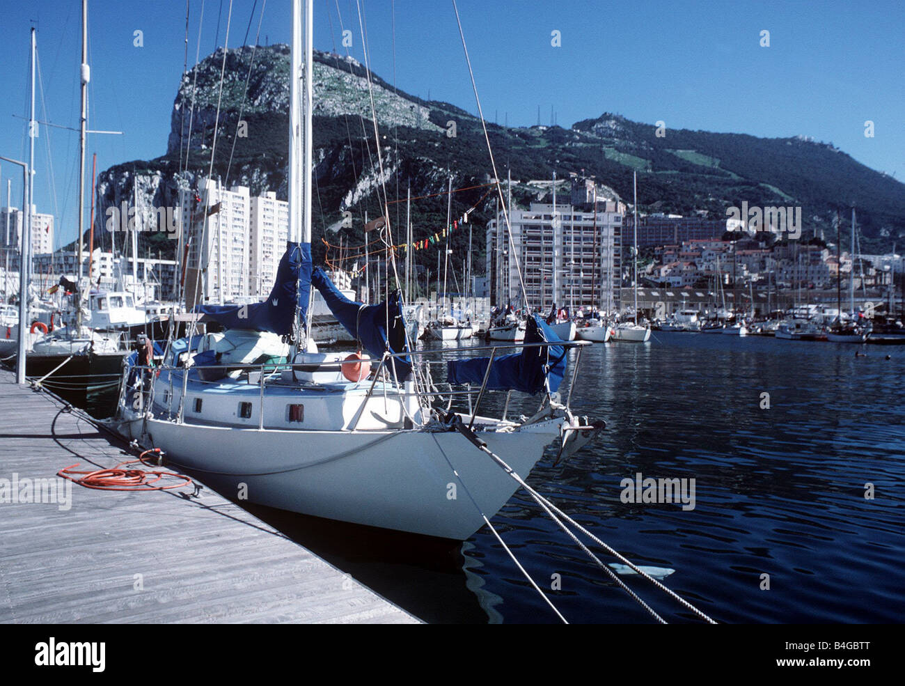 Yacht Harbour Sheppards Marina Gibraltar Stock Photo - Alamy