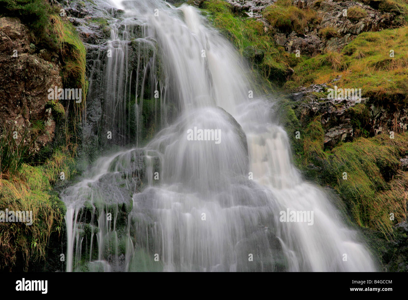 Moss Force Waterfall Buttermere Lake District National Park Cumbria ...