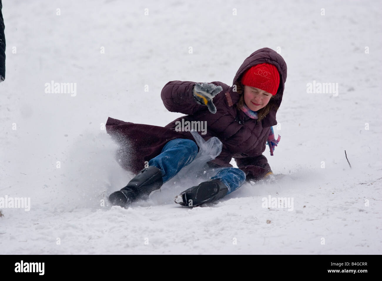 Plastic sledges hi-res stock photography and images - Alamy