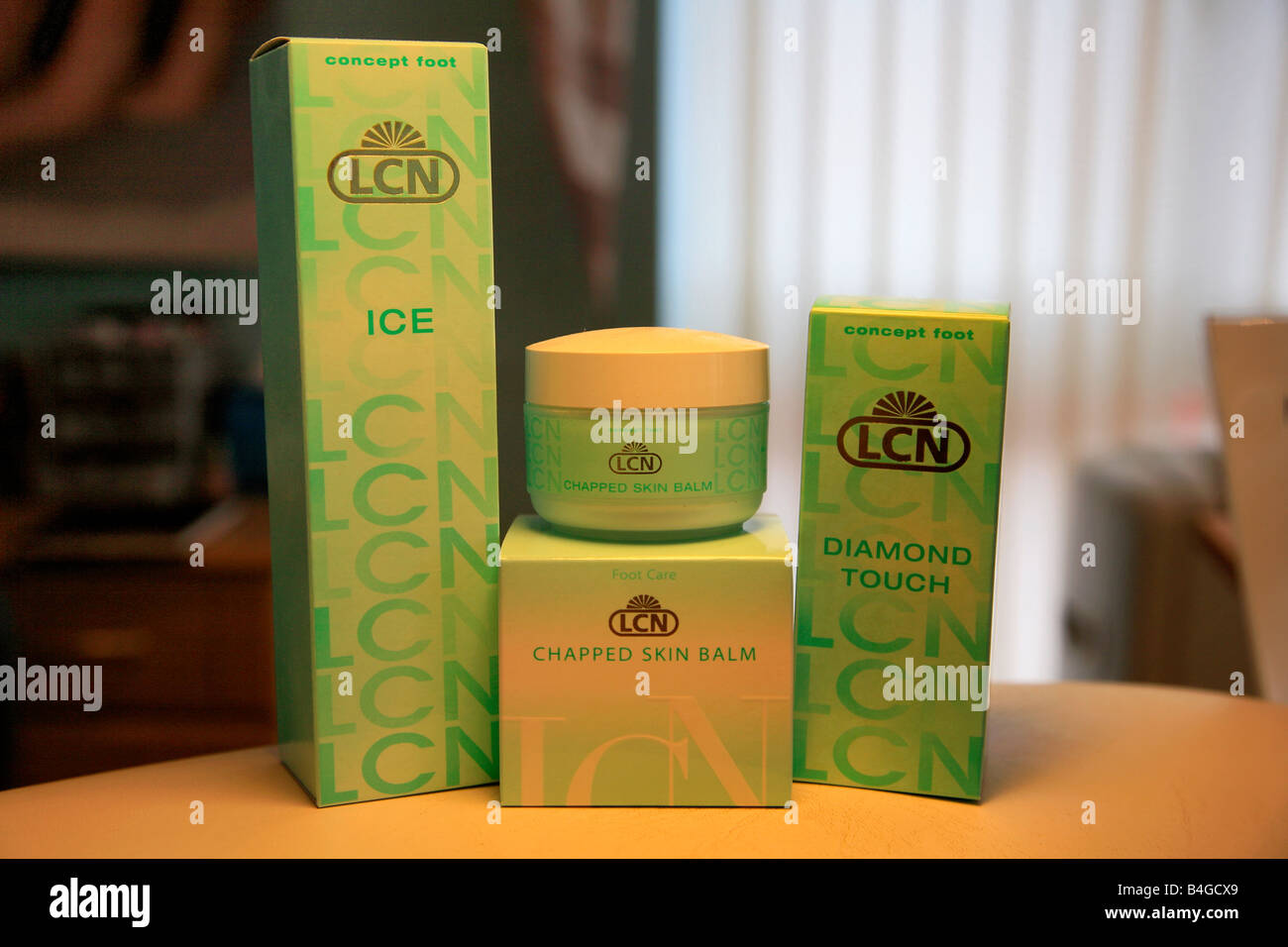 Luxury Hand Cream on display in a Trendy High Street Beauty Parlour ...