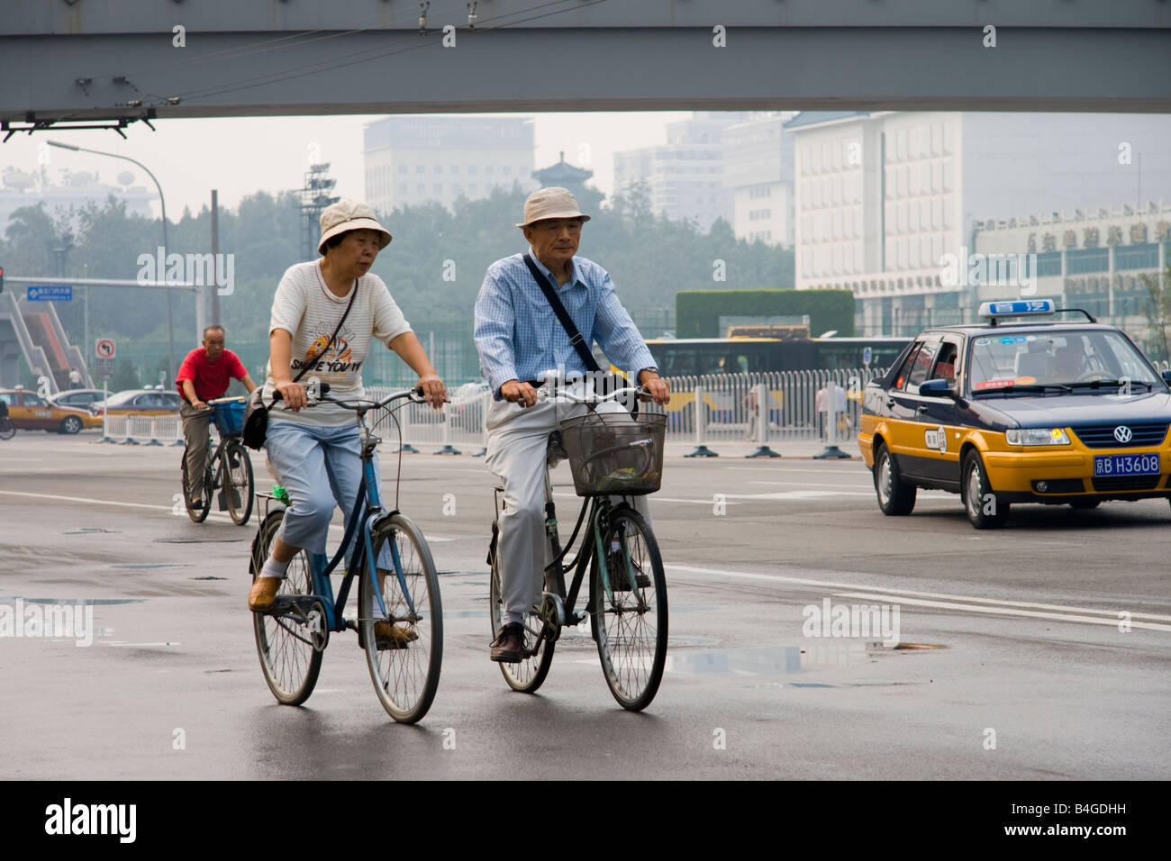 Cyclists in Beijing , China Stock Photo - Alamy