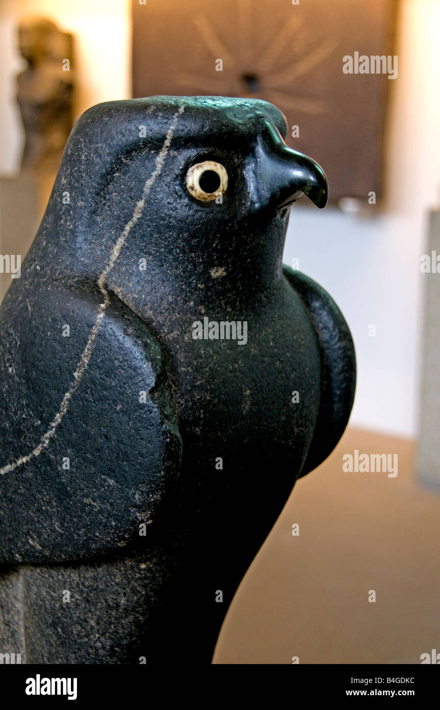 Horus falcon late period 600 BC coptos Egypt Egyptian Stock Photo - Alamy