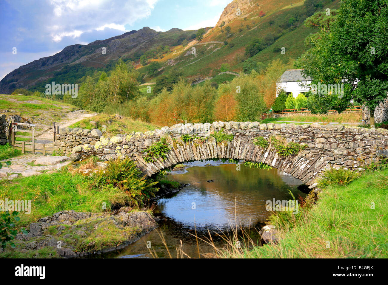 Packhorse Bridge Watendlath Tarn Beck Lake District National Park ...