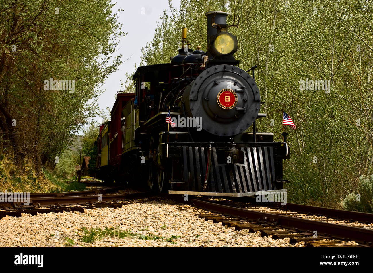 Virginia and Truckee steam engine in Carson City Nevada Stock Photo - Alamy