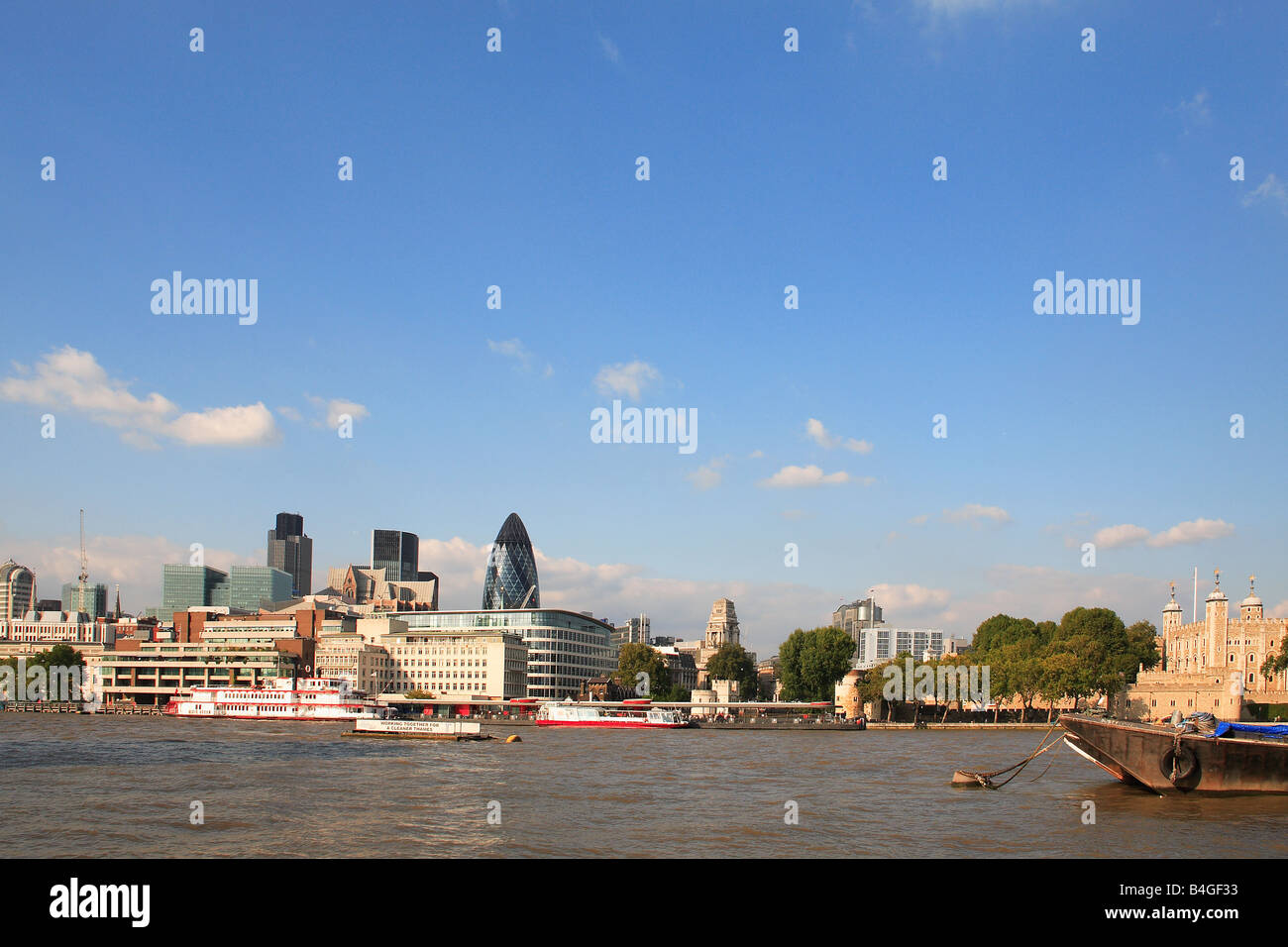 City of London and River Thames England Stock Photo - Alamy