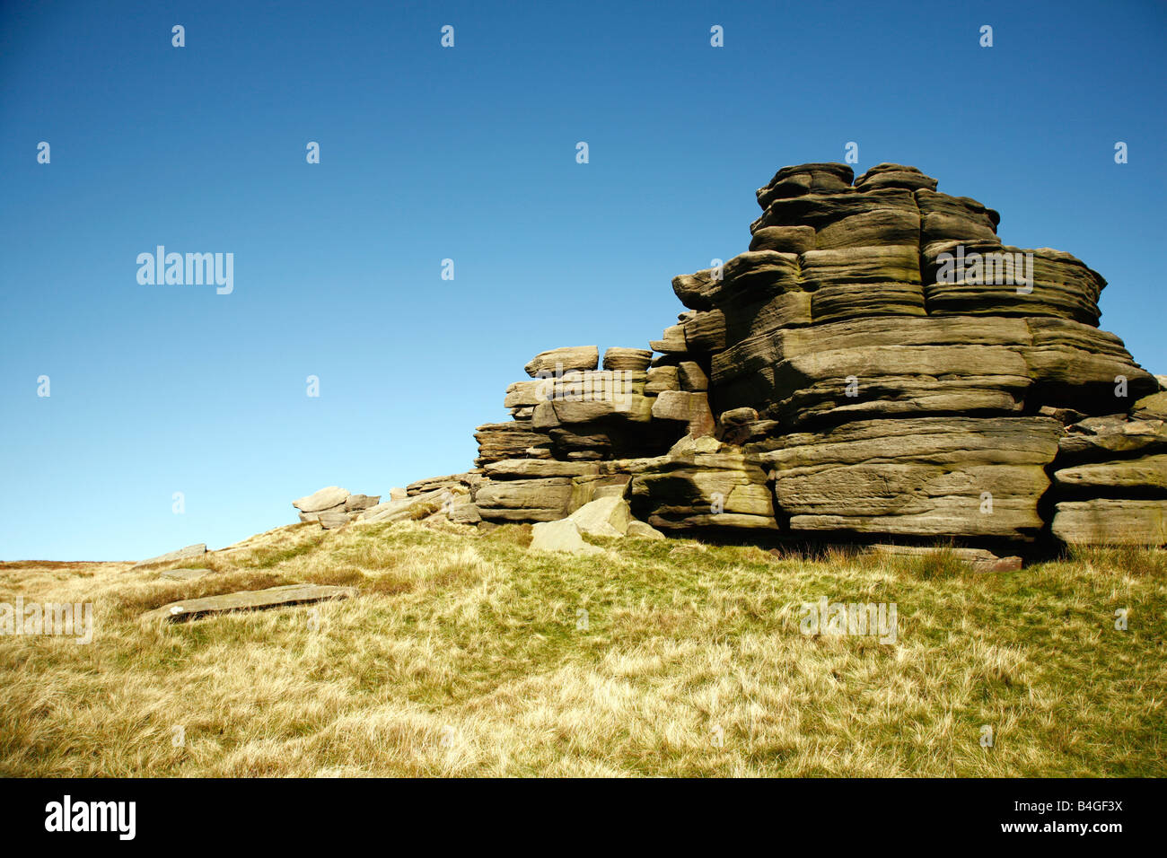 Pym chair kinder scout plateau edale derbyshire archive hi-res stock ...