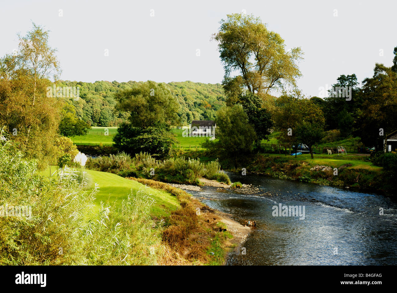 River Calder at Whalley Stock Photo - Alamy
