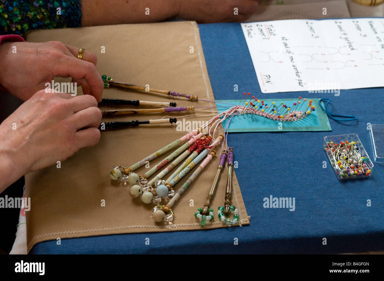 Lacemaking hi-res stock photography and images - Alamy