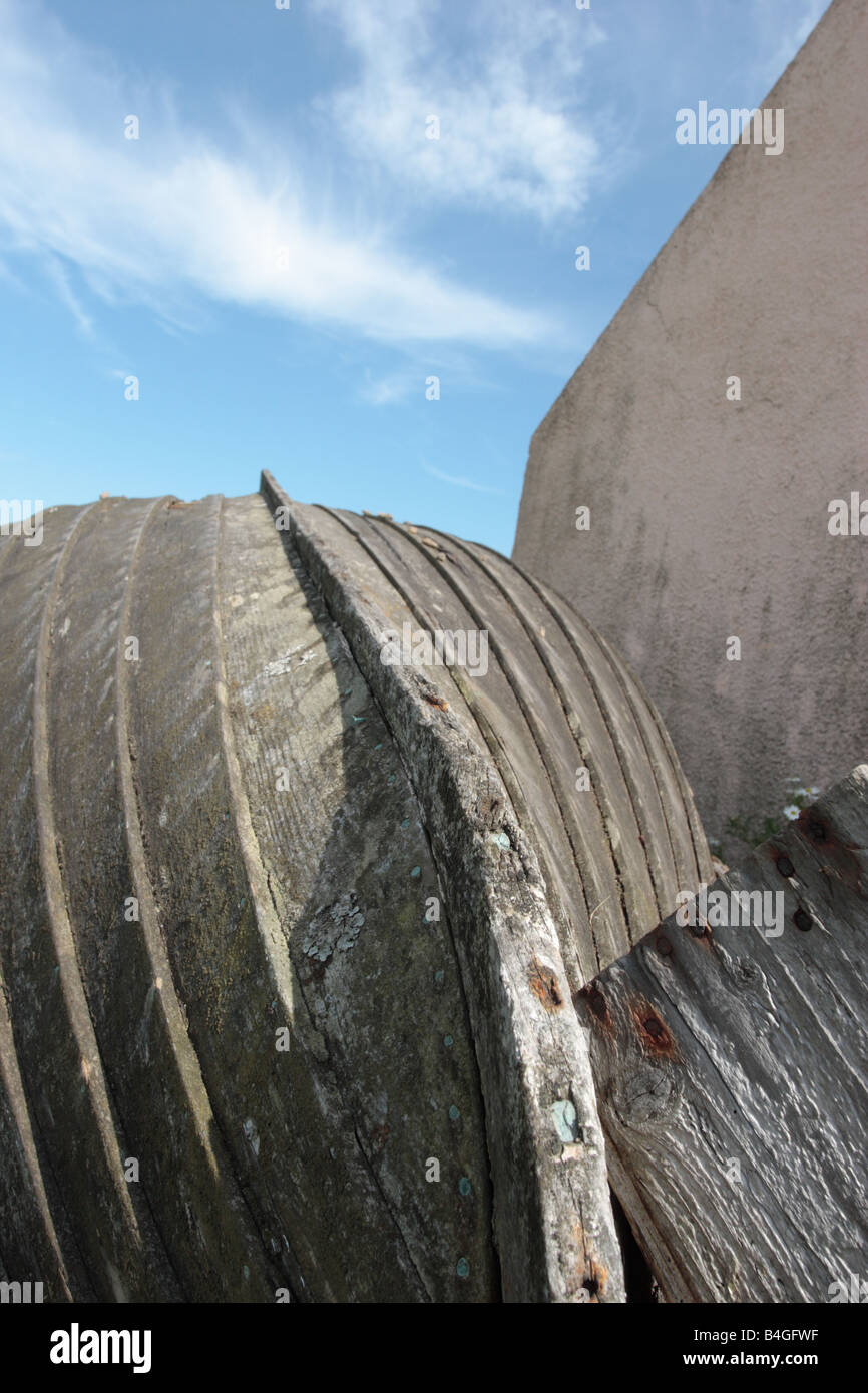 Abandoned weathered worn old decay wooden boat bow keel hi-res stock ...