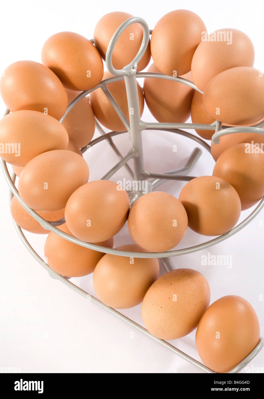 Eggs on a rack Stock Photo - Alamy