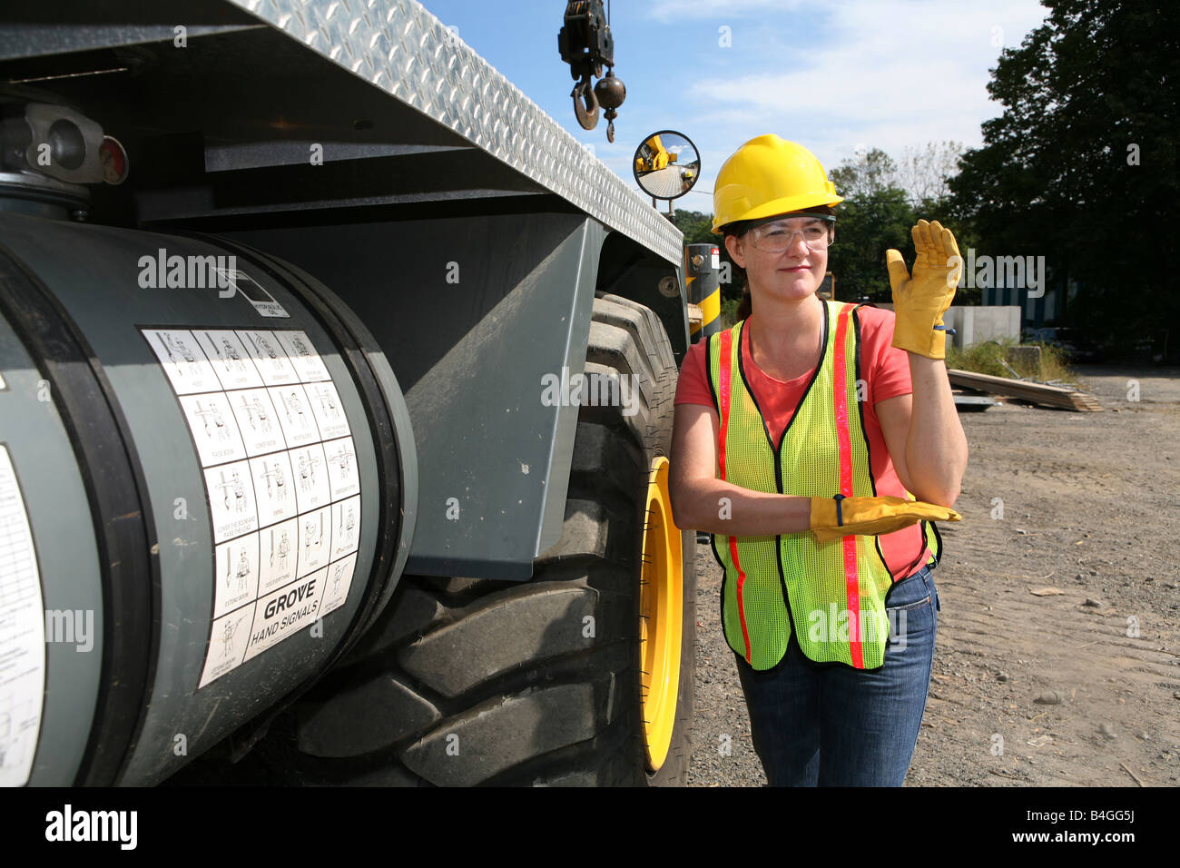 Crane hand signals hi-res stock photography and images - Alamy