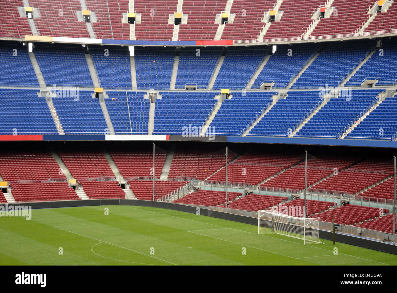 Empty soccer stadium Stock Photo - Alamy
