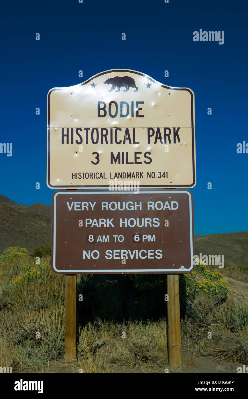 Ca ghost town sign hi-res stock photography and images - Alamy