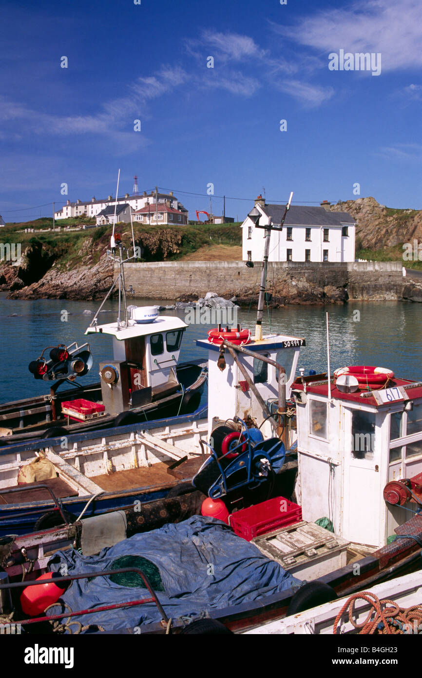 Fishing boats in harbour county donegal hi-res stock photography and ...