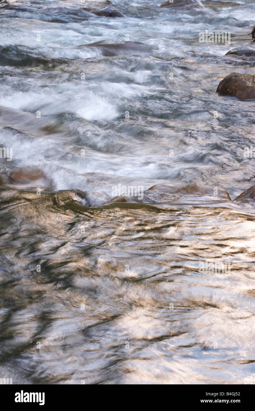 mountain river with rapid current (background Stock Photo - Alamy