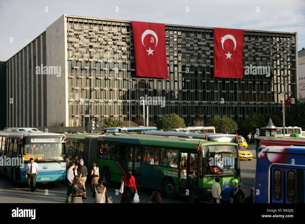 Ataturk Cultural Centre and bus terminal in Taksim, Istanbul, Turkey ...