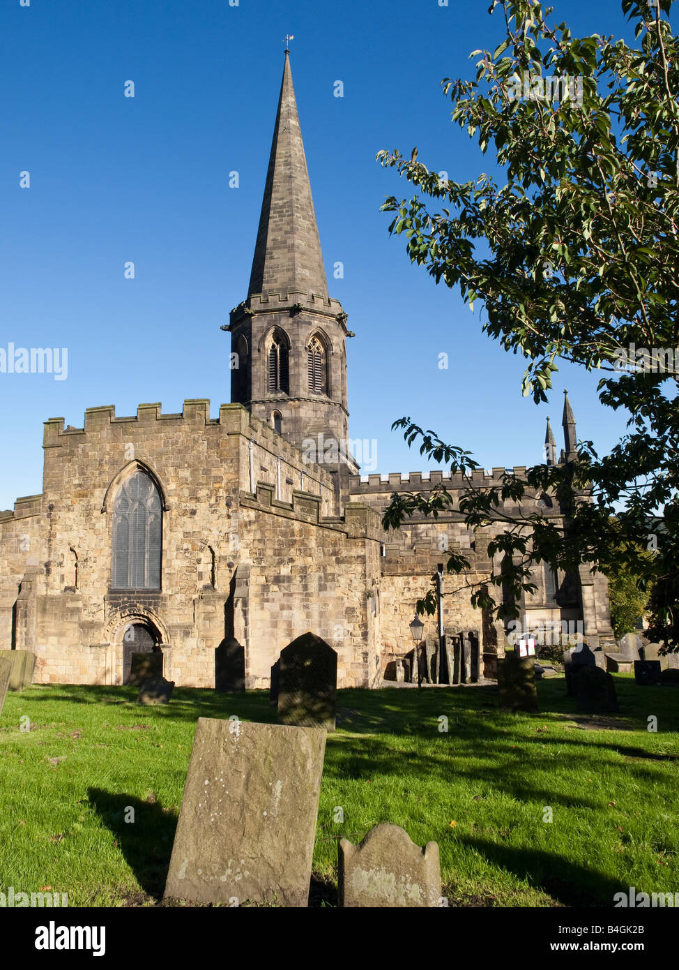 'All Saint's Church' Bakewell, Derbyshire Stock Photo - Alamy