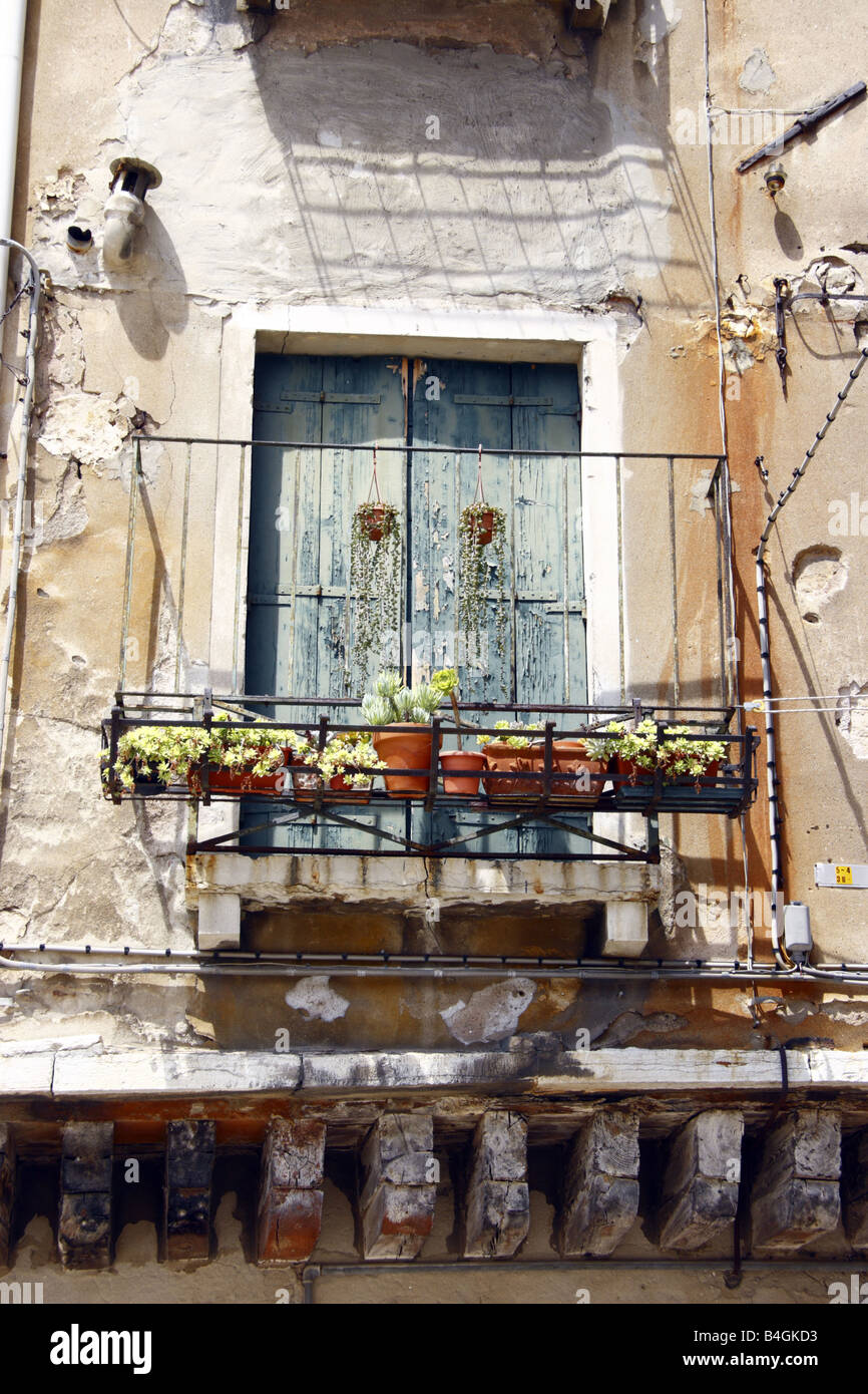 Venetian window garden Stock Photo - Alamy