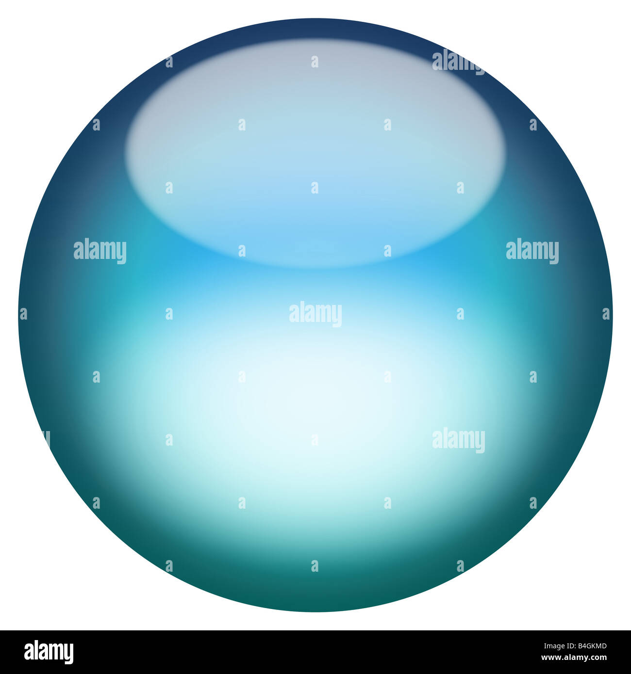 A 3d sphere isolated over white for buttons or icons look for more ...