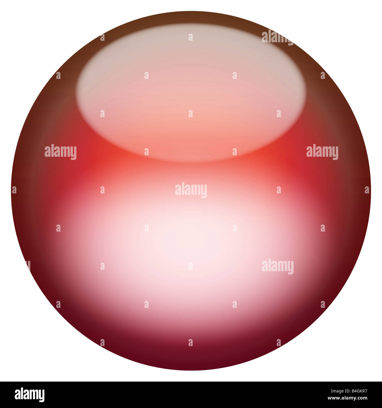 A 3d sphere isolated over white for buttons or icons look for more ...