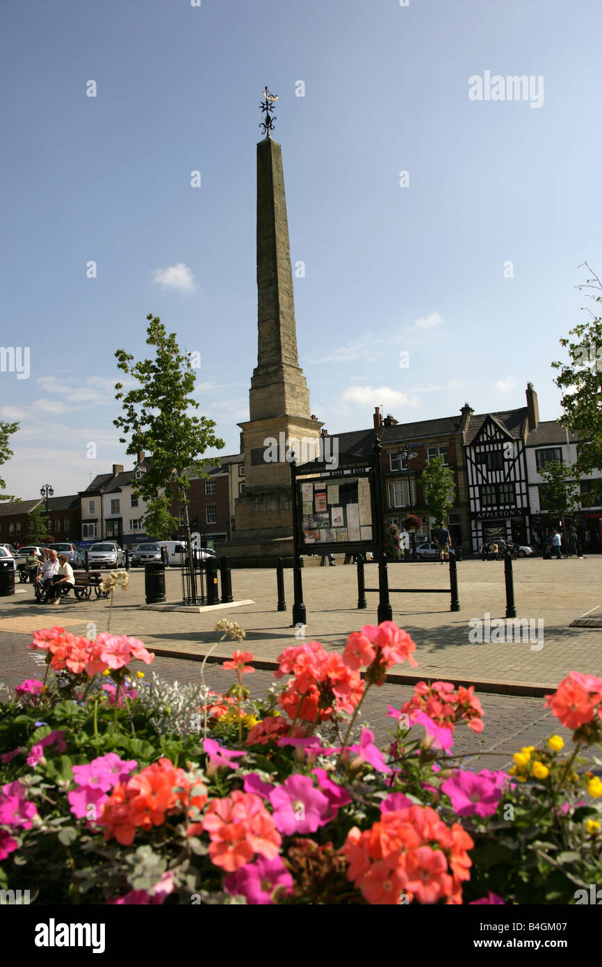 City of Ripon, England. Ripon Market Square with the early 18th century ...