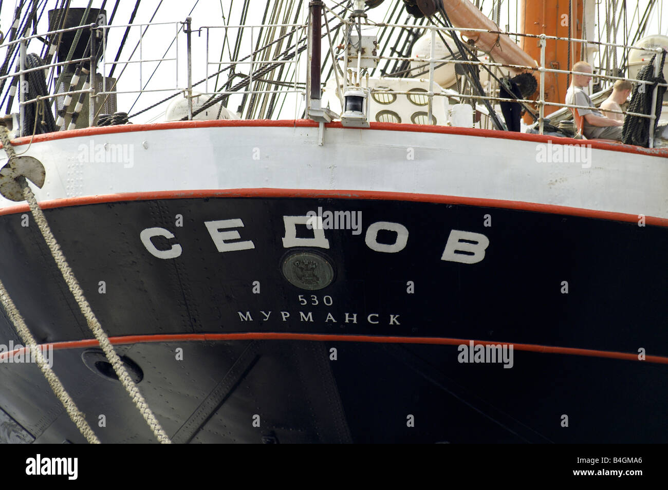 Sedov, Sailing ship Stock Photo - Alamy
