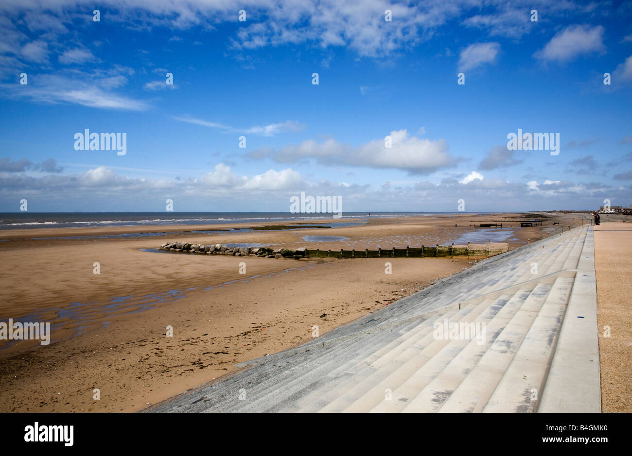 Promenade and seafront at Cleveleys Stock Photo - Alamy