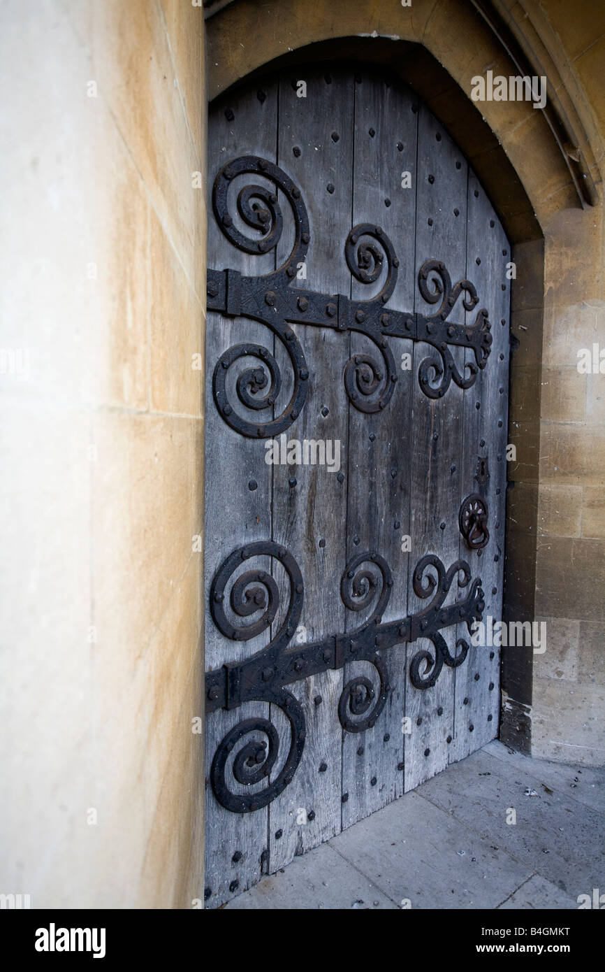 Robust church door Stock Photo - Alamy