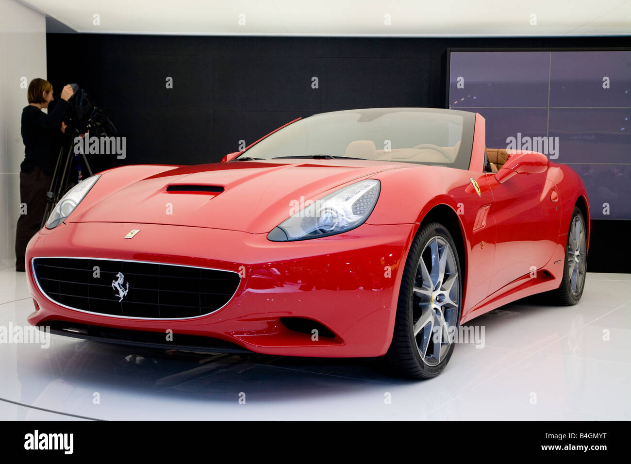 Ferrari California. On show at a Motor Show 2008. The Mondial de l ...