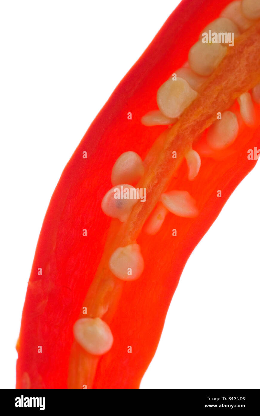 Red pepper cut open hi-res stock photography and images - Alamy