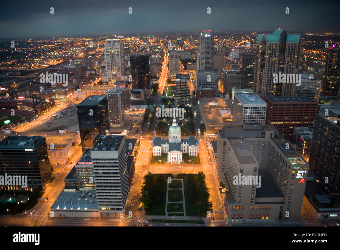 View from Top of Gateway Arch Stock Photo - Alamy